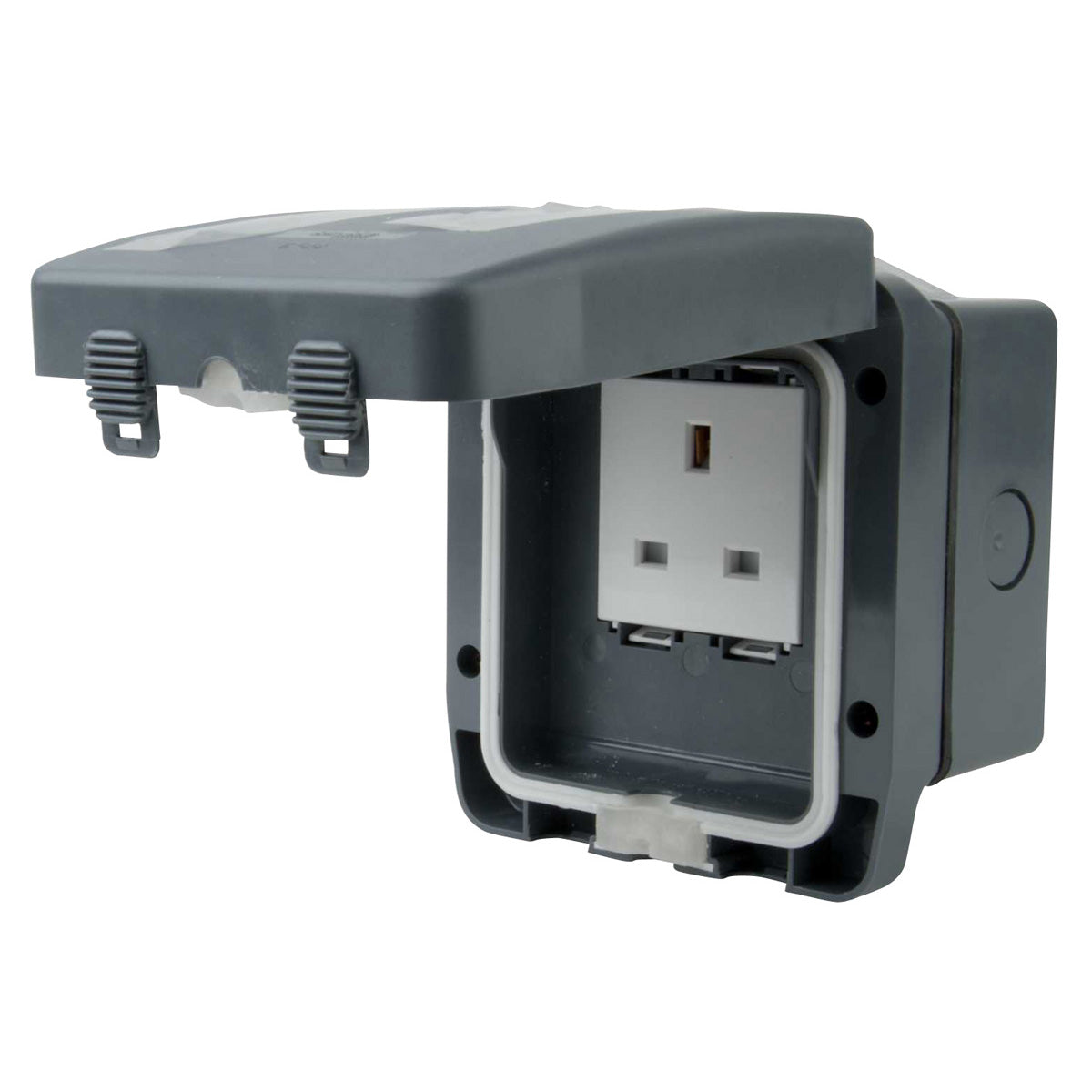 Schneider GWPIU3050 Schneider 1-Gang 13A Unswitched Weatherproof Socke ...