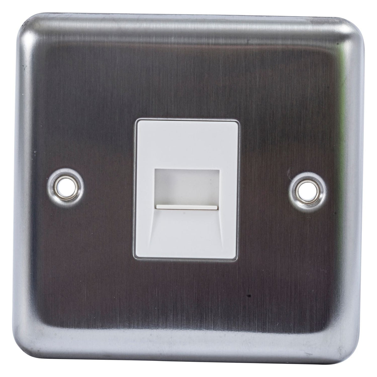 Newlec NLBS8975/SEC Telephone Socket Master Flatplate Screwless 1 Gang ...