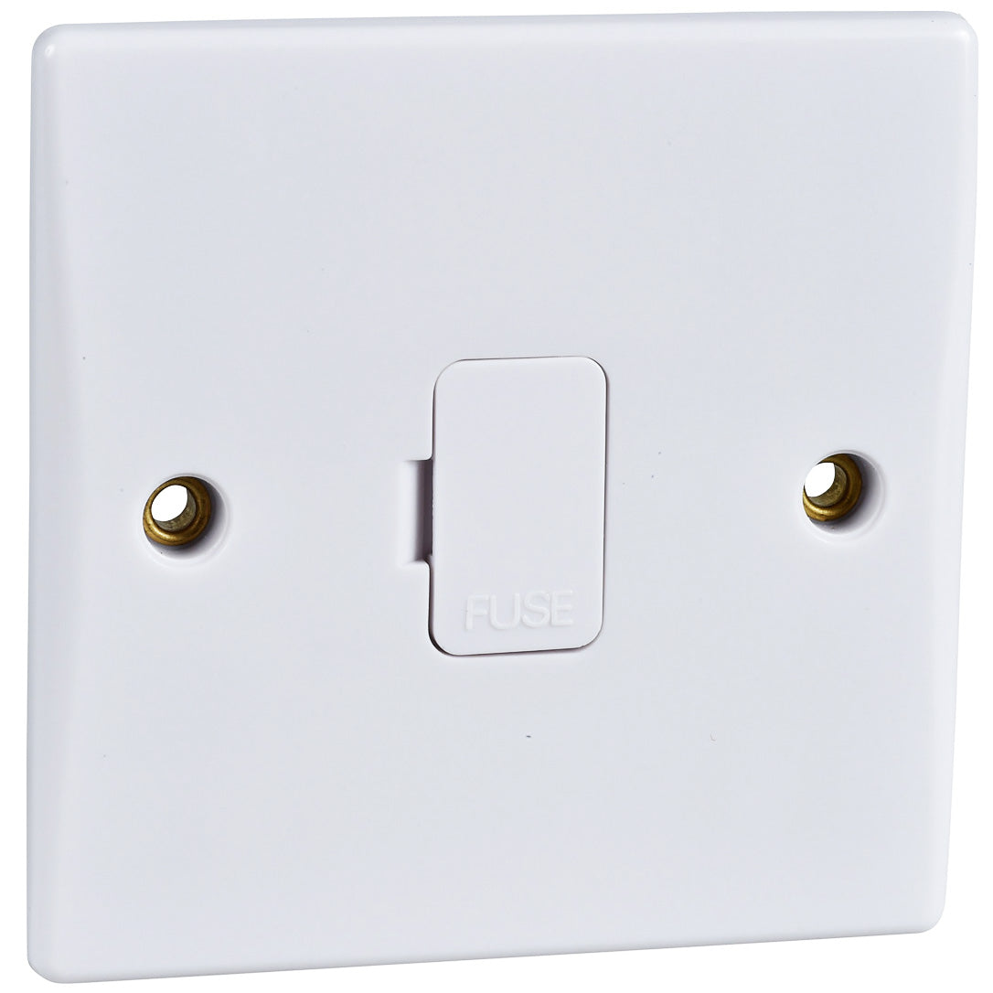 Newlec NLSL8313 Connection Unit Fused Spur Unswitched Slimline Curved ...
