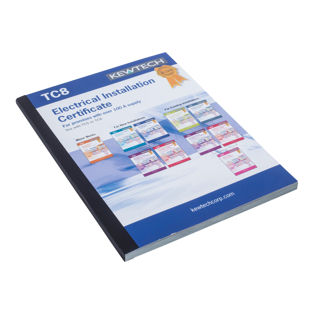 Newlec NLTBCRTG100A Test Book New Electrical Installations Greater tha ...